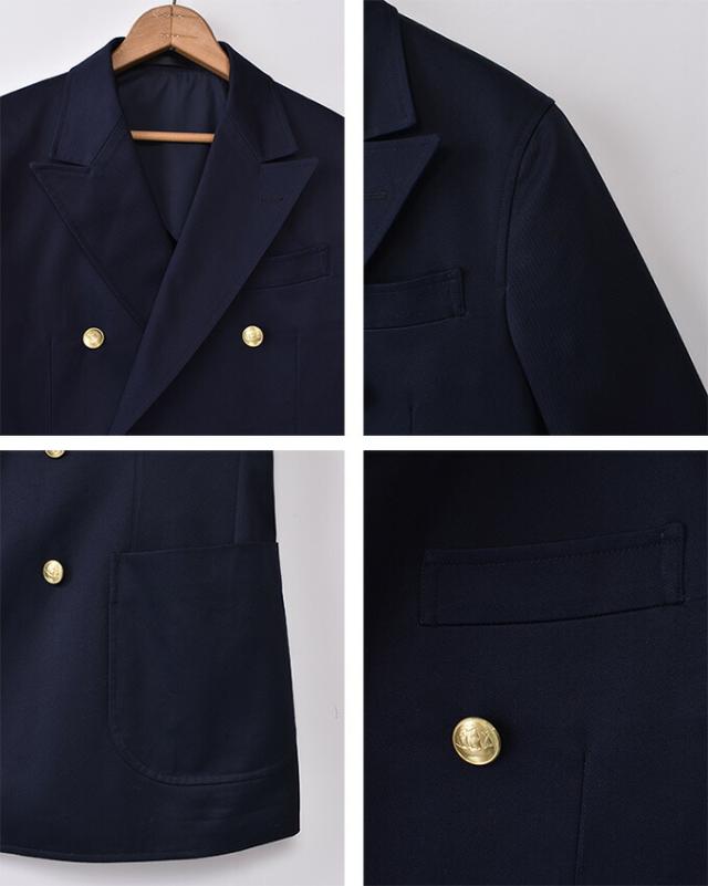 ディーシーホワイト / ウエストポイントブレザー ダブル 紺ブレ