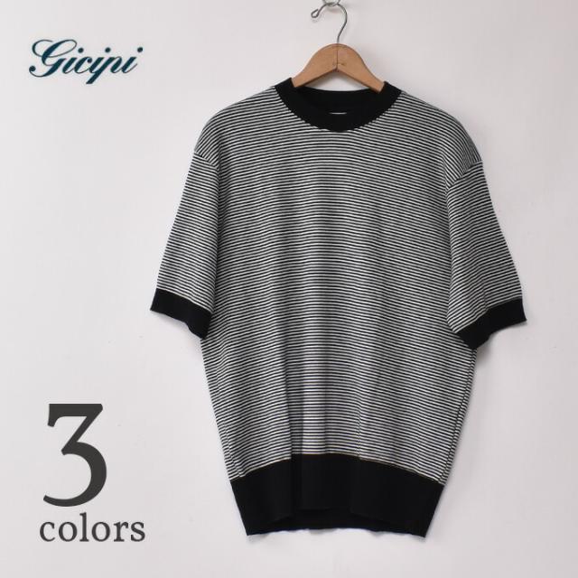 ジチピ / アラゴースタ 半袖 クルーネック ニットソー Tシャツ 全3色 [ネコポス対応]