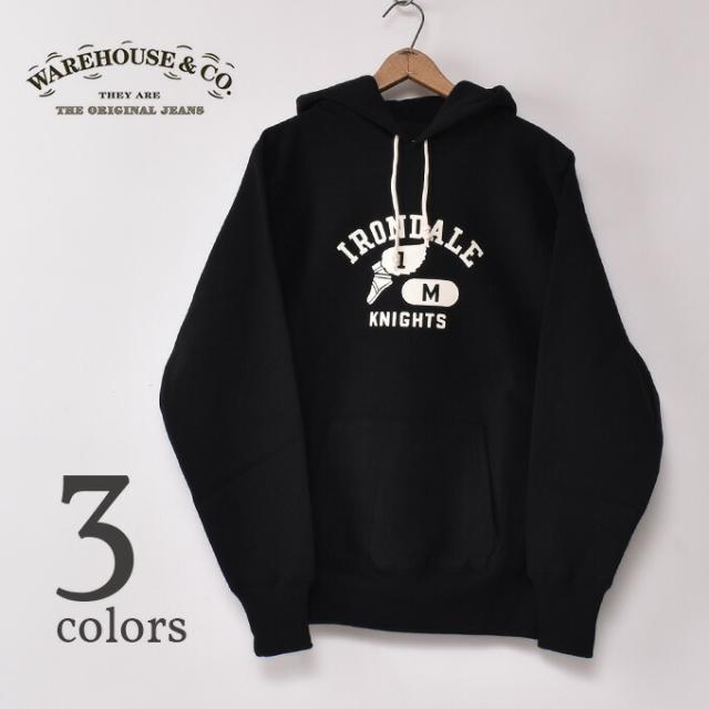 ウエアハウス / フードスウェット パーカー リバースウェーブスタイル 全3色