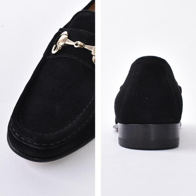 モックイスキア ビットローファー Fo Nero ブラックスウェード 《S-50》