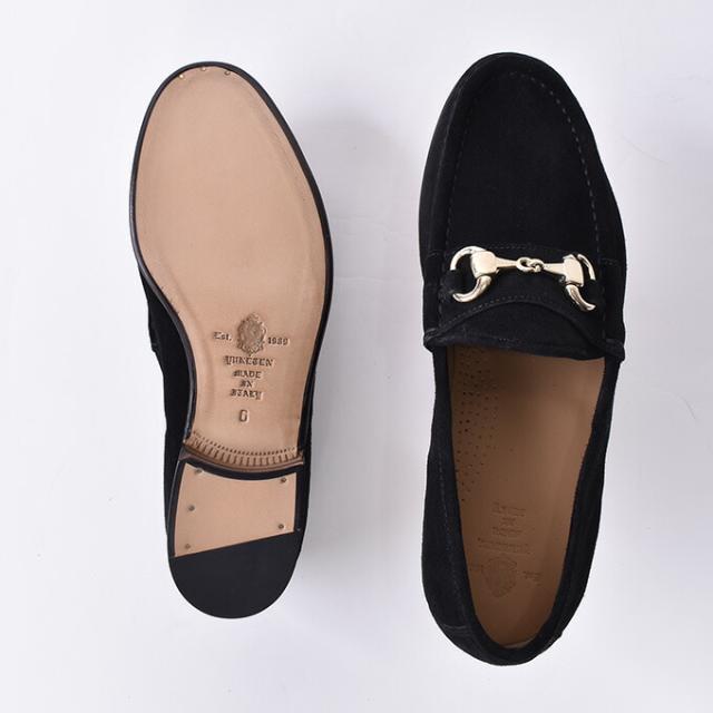 モックイスキア ビットローファー Fo Nero ブラックスウェード 《S-50》