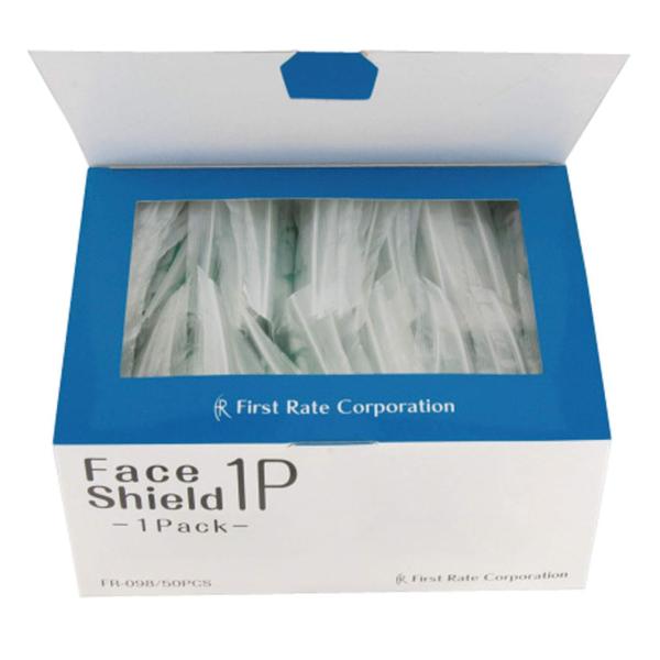 （ケース販売）フェイスシールド1P（個包装）50枚入×12箱（ファーストレイト）FR-098 口対口人工呼吸の補助用品