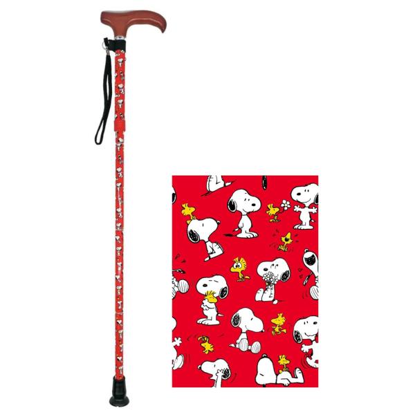 スヌーピー ステッキ（折りたたみ）／レッド（マキテック）184931-23