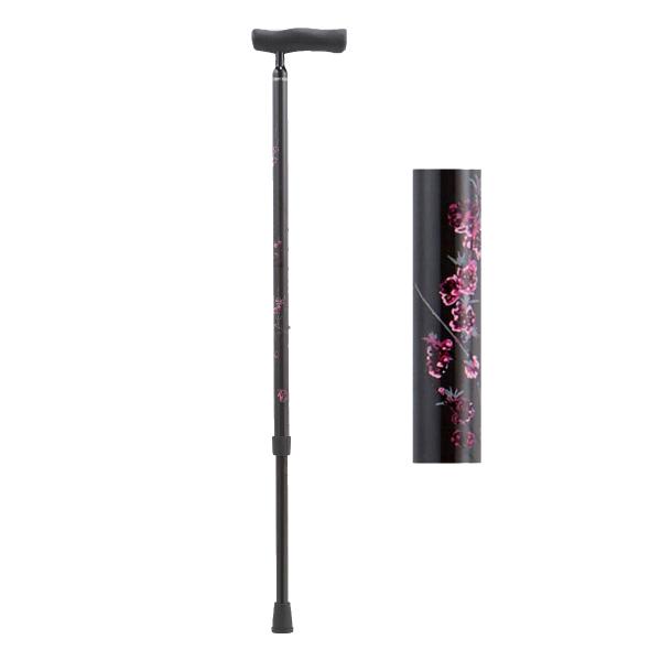 アジャスタブルケイン[easy to hold]／フローラルFB（マキテック）AGC-10FB カーボンステッキ graspシリーズ