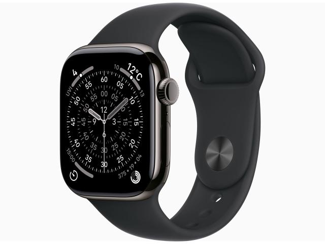 【新古品】Apple Watch Series11 セルラー 42mm MF8R4J/A STTiケース BKスポーツバンド S/M【お取り寄せ商品（３週間から４週間程度での入荷、発送）】