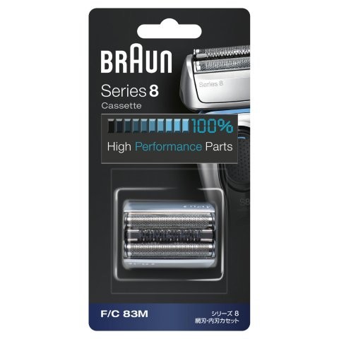 BRAUN ブラウン 正規品 FC83M カセットタイプ交換用替刃 シリーズ8 シルバー F/C83M