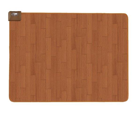 広電 KODEN コウデン 表面が防水素材のPVC 電気マット＆カーペット フローリング（木目調） 1.5畳カーペット ブラウン CWC151H-BW