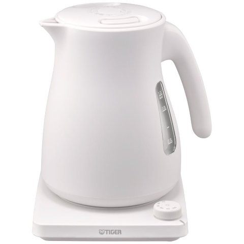 TIGER タイガー 蒸気レス電気ケトル グレイッシュホワイト 1.2L PTV-A120WG