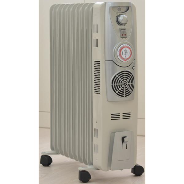 オイルヒーター ヒーター ファンヒーター 温風 おしゃれ 暖房 タイマー 急速暖房  暖房器具 暖房機 フィン 10枚 キャスター 転倒時自動OFF