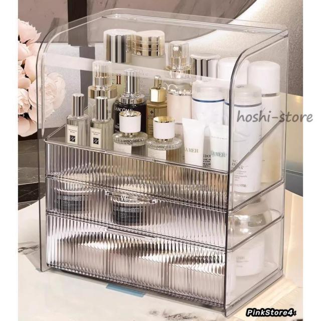 メイクボックス 化粧品 収納 ボックス メイク ケース コスメ 収納 スタンド アクセサリー 引き出し ネックレス プレゼント ジュエリーボック