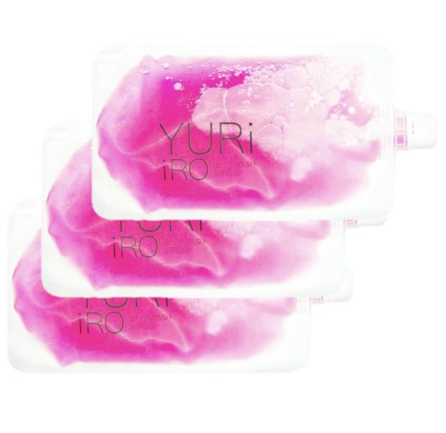 【ボディスクラブ×３袋】ユリイロ YURiiRO スクラブ ボディウォッシュ ホワイトリリー  250ml ボディケア　ゆりいろ