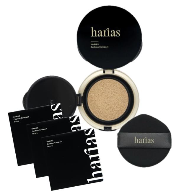 【３箱】本体　オークル　クッションファンデ ハリアス HARIAS クッションコンパクト SPF50+ PA+++ UV  ファンデーション　誕生日　ギフト　母の日　敬老の日