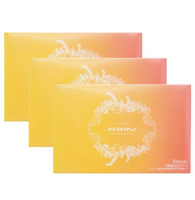 ３箱 ミーモ meemo ゼリー プラセンタ コラーゲン 90日分