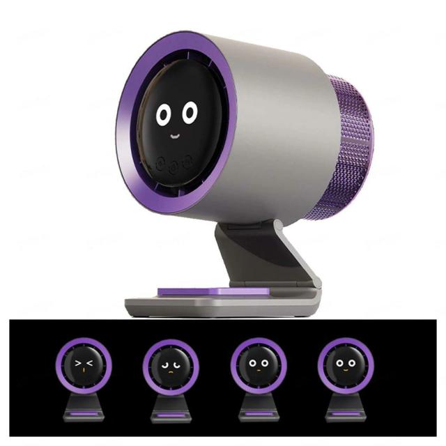 充電式小型扇風機 卓上空気清浄 ， 充電扇風機 4つの風速、複数の角度で折りたたみ可能 ， 扇風機 卓上 家庭、寝室、オフィスに適しています