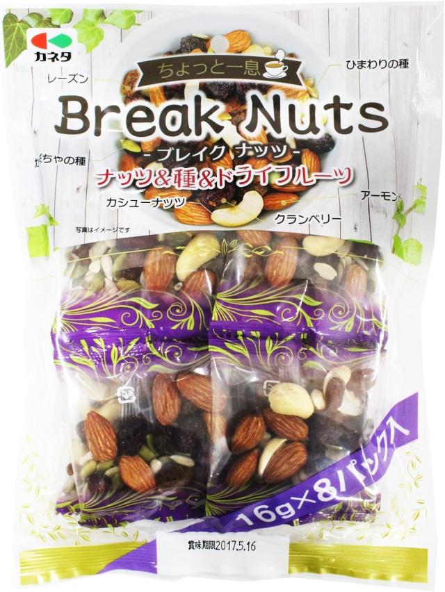 （24袋セット）カネタ ブレイクナッツ 112g×24袋セット（YT）（代引・他の商品と混載不可）（沖縄・離島への発送は不可）