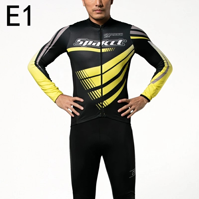 サイクルジャージ上下セット 男性用 春夏秋用 レッド 、ブルー&イエロー ジャージ