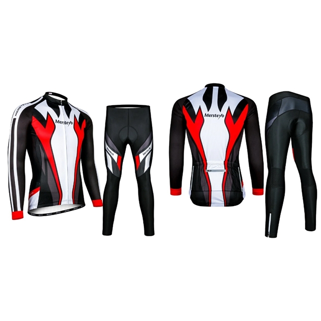 サイクリングウェアメンズマウンテンバイク長袖スーツ春秋夏サイクリングシャツ自転車服