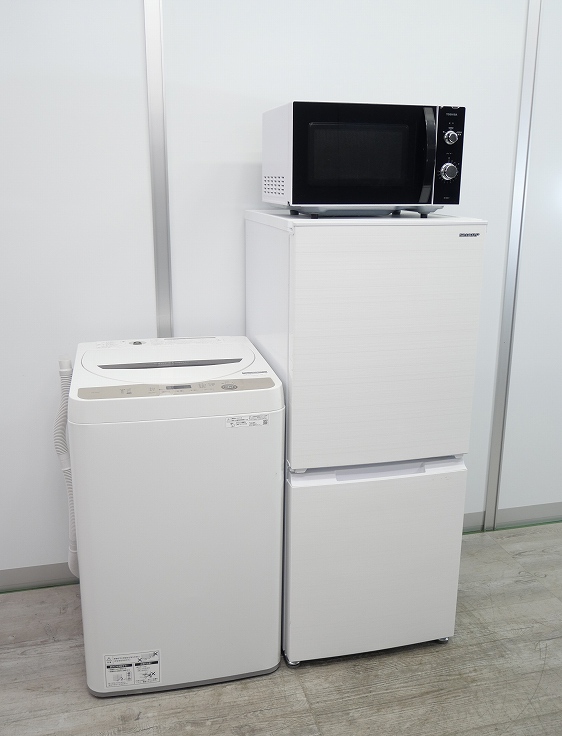 シャープ製/21年式/152L,6kg/中古家電3点セット