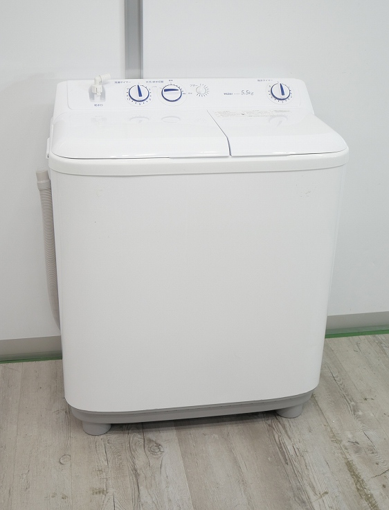 Haier製/2021年式/5.5kg/二槽式電気洗濯機/JW-W55F