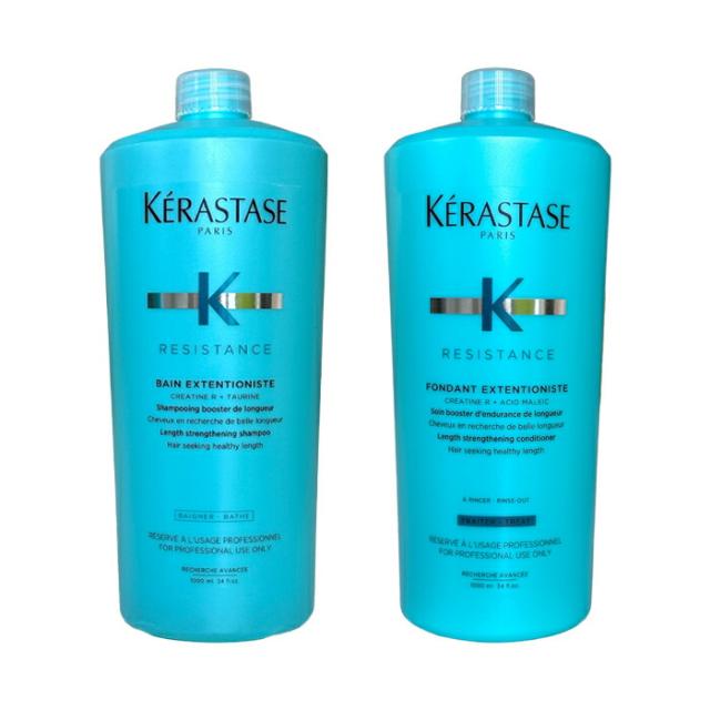 〈セット〉 ケラスターゼ RE バンエクステンショニスト 1000ml《ポンプ付》 シャンプー ＆ RE フォンダンエクステンショニスト 1000ml 《ポンプ付》 トリートメント【国内正規品】