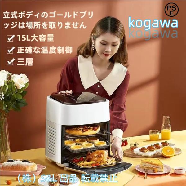 時間温度調節 ノンフライヤー 15L エアフライヤー 業務用 油いらない 一台多役 S＆L家庭用 便利 電気フライヤー 揚げ物 電気フライヤー ステンレス 調理家電