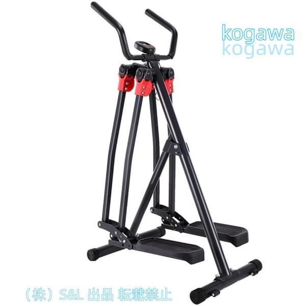 家庭用 クロストレーナー 静音 クロストレーナー、LCDモニター付きエリプティカルクロストレーナーエクササイズマシン2 in 1S＆Lホームジムクロストレーナー