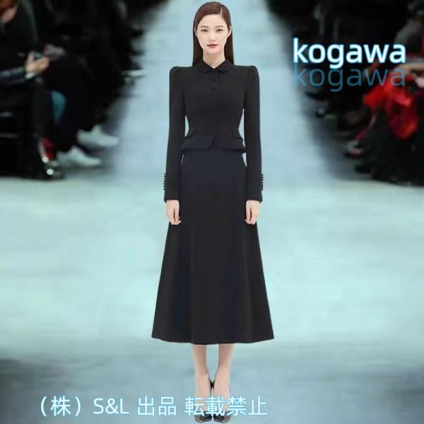 ブラックフォーマル喪服スーツ入学式SMLママスーツオールシーズンロング丈レディース礼服卒業式