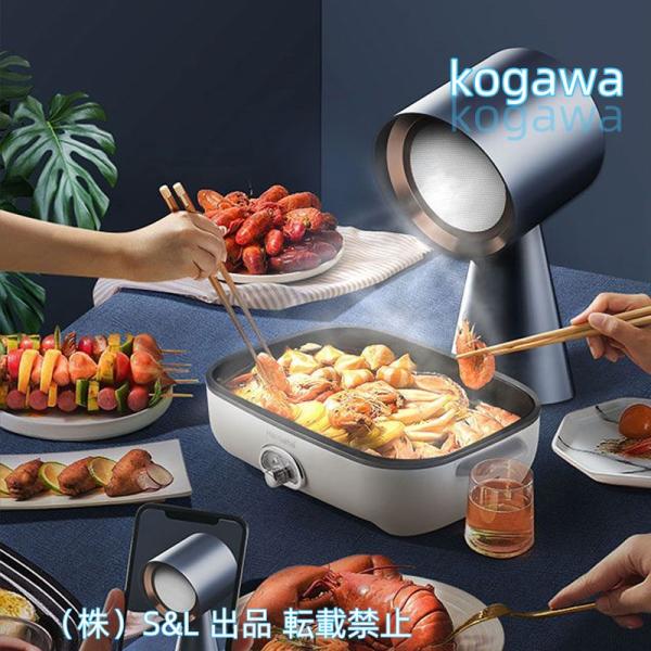 卓上レンジフード ミニポータブル換気扇 排気量3.5m/分 2段ギア調整風力 低騒音 株式会社S＆L 家庭用換気扇 キッチン鍋 BBQ用