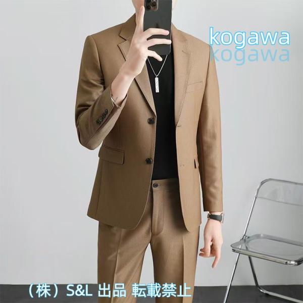 スーツ メンズ テレワーク ビジネス レギュラー オールシーズン 春 夏 秋 冬 2つボタン 株式会社S＆L 結婚式 オフィス 紳士服 カジュアル 普段使い オシャレ
