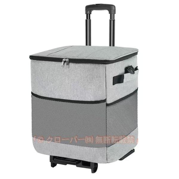 クーラーボックス 大容量 40L 保温保冷 キャスター付き クーラーバッグ ソフトクーラーボックス 保冷バッグ 4層断熱 折り畳み収納可能 軽量 ピクニック/キャンプ