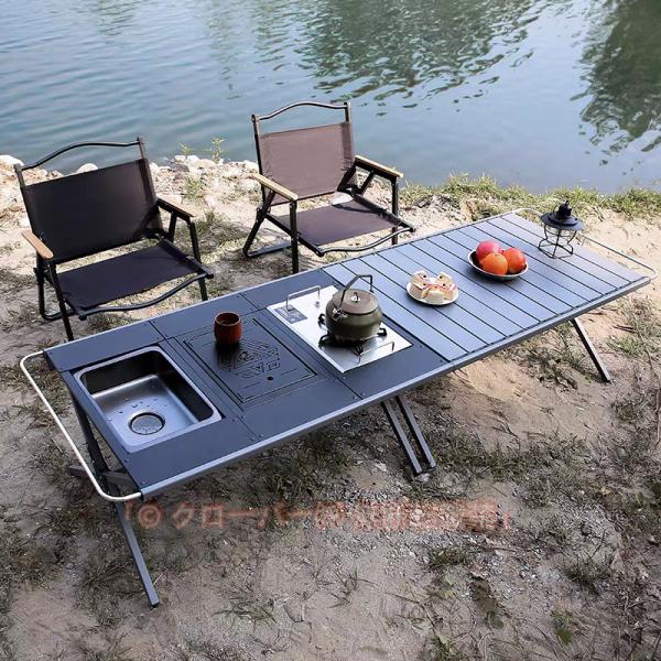 屋外キャンプ用の多機能テーブル 軽量タクティカルテーブル ピクニックディナー用のポータブル折りたたみ式テーブル