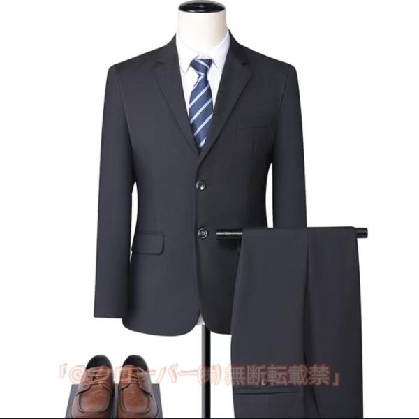 メンズ スーツ 上下セット 2つボタン スリム スーツ メンズスーツ ビジネス スーツ セットアップ スリム スリムスーツ 大きいサイズ オールシーズン