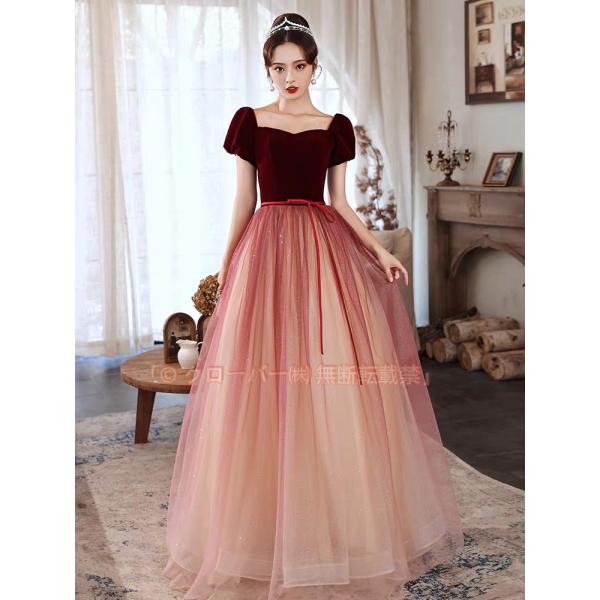 ドレス 大人 キラキラ 大きいサイズ 小さいサイズ 半袖 演奏会 結婚式 ロング 披露宴 レディース 発表会 イブニングドレス パーティー ワンピース 二次会 花嫁