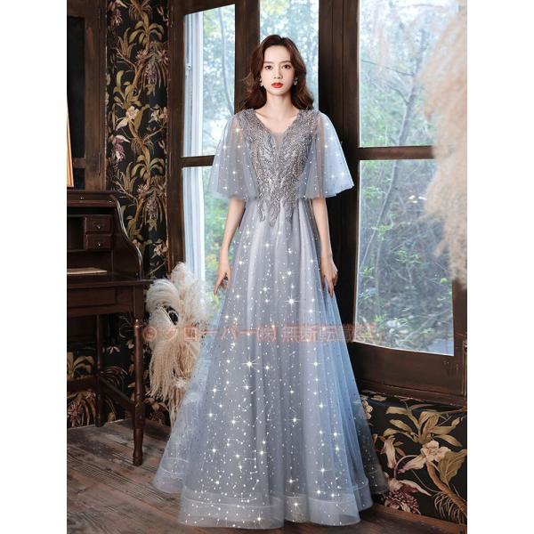 ロングドレス パーティードレス 結婚式 演奏会 大きいサイズ XL~5XL ドレス 大人 ピアノ発表会 ドレス 二次会 大きいサイズ パーティー 他と被らない