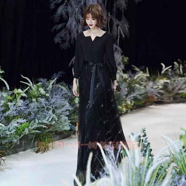 ドレス 大人 ピアノ 発表会 パーティードレス ロングドレス 演奏会 結婚式 ワンピース 成人式 同窓会 ドレス 母親 ドレス