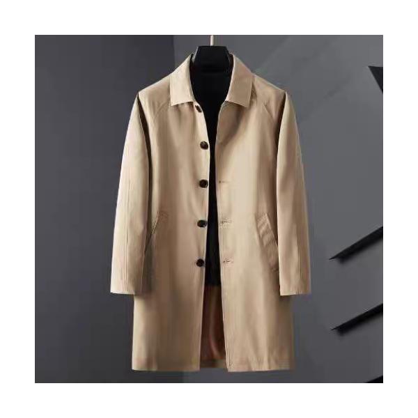 ステンカラーコート メンズ 春 通勤 コート ビジネスコート トレンチコート ミドル丈 裏地付き 秋物 薄手 大きいサイズ 上品 ライトアウター オフ