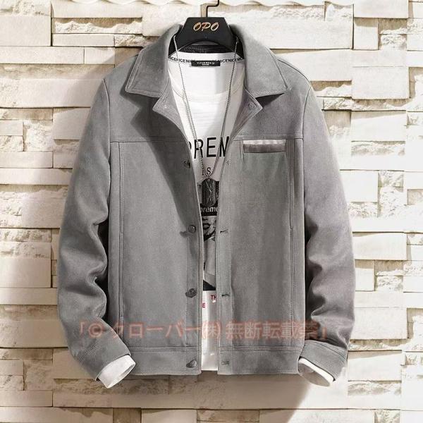 メンズ 長袖 春 ジャンパー ライトアウター 春新作 大きいサイズ スエード ブルゾン スリム 春秋 ビジネス 父の日 かっこいい