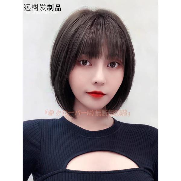 格安 ウィッグ 自然な人毛100%フルウィッグ かつら 人毛 自然 医療用 円形 脱毛症 ボブ ミディアム ショート レディース