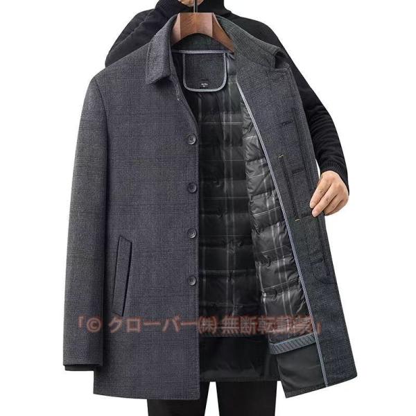 カシミヤコート メンズ ウールコート 2点セット 羊毛 ダウンコート チェスターコート カシミヤ ビジネスコート 防寒着 通勤コート 紳士服 大きいサイズ 冬