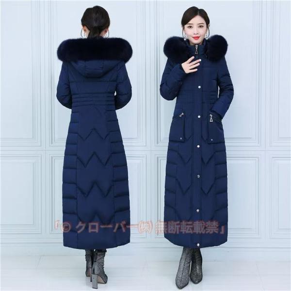 即納 防寒性抜群 ロング ダウンコート 大きいサイズ ダウンジャケット アウター ダウン ファーコート 冬 ギフト 2XL 30代 40代 50代 ミセス 母 暖かい 超ロング