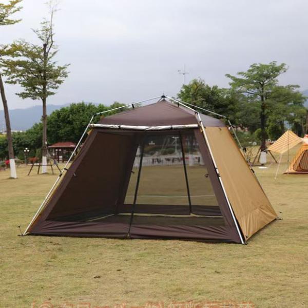 ワンタッチスクリーンテント 3M　スクリーンタープ メッシュスクリーン シェード シェードテント　四面シート 虫除け蚊帳 ポール付き 収納袋　簡単組み立て