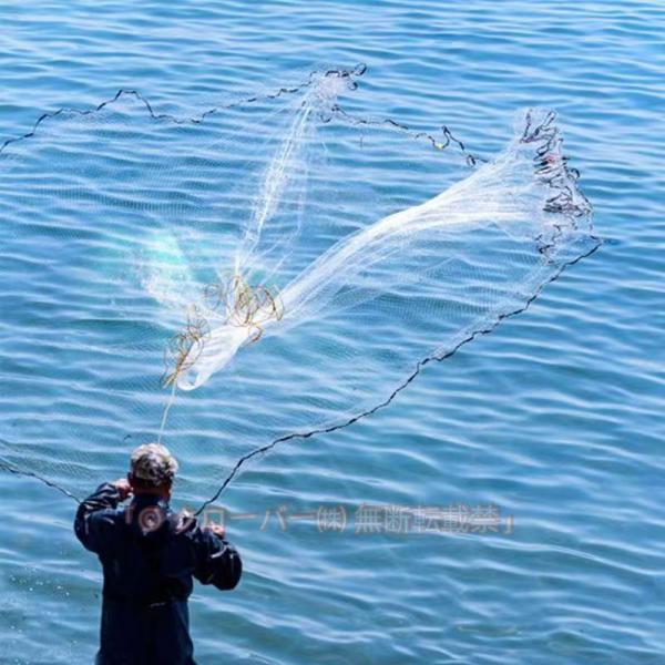 投網 魚捕獲網 魚とり網 魚網 魚取り網 漁網 410cm 投げ網 仕掛け 魚 漁業 漁師 フィッシング スポーツ ネット 釣りネット 手投げ漁網 釣り キャストネット