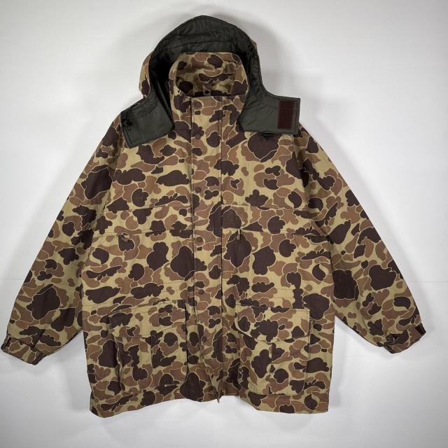 古着 90s/90年代 カべラス  ハンティングジャケット ダックハンターカモ ダブルジップ XXL  ブラウン系 カモフラージュ（迷彩） メンズ