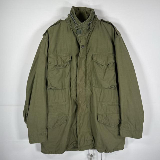 古着 ヴィンテージ ミリタリージャケット M-65 2nd フィールドジャケット 実物 米軍 アルミジップ  オリーブグリーン メンズ