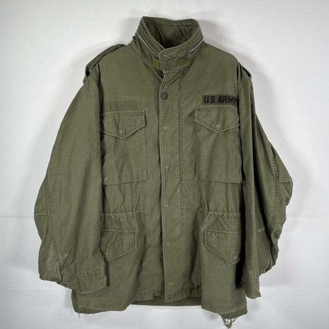 古着 ヴィンテージ ミリタリージャケット M-65 2nd 実物 フィールドジャケット 米軍 アルミジップ  オリーブグリーン メンズ