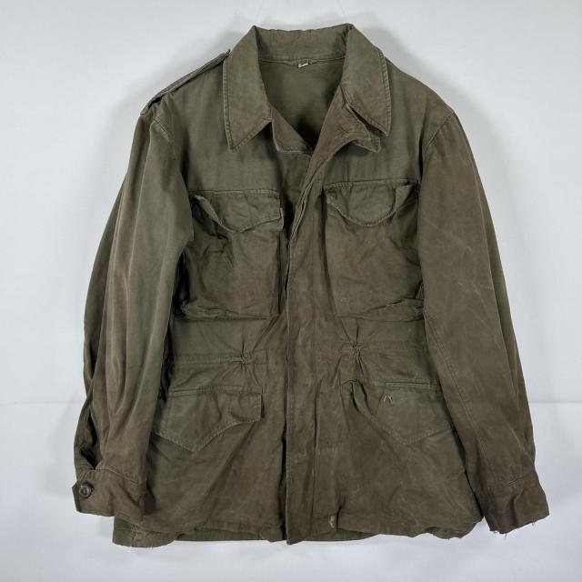 古着 40’s/40年代 ヴィンテージ ミリタリージャケット M-1943 M-43 実物 フィールドジャケット ステンシル  オリーブグリーン メンズ