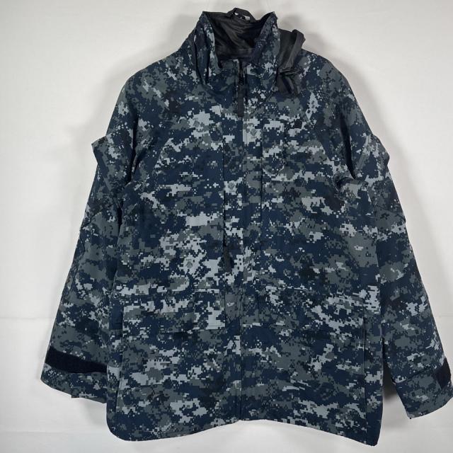 古着 ミリタリージャケット ECWCS GORE-TEX デジカモ ゴアテックスパーカー 米軍 実物 迷彩 カモフラ  small short  ネイビー メンズ