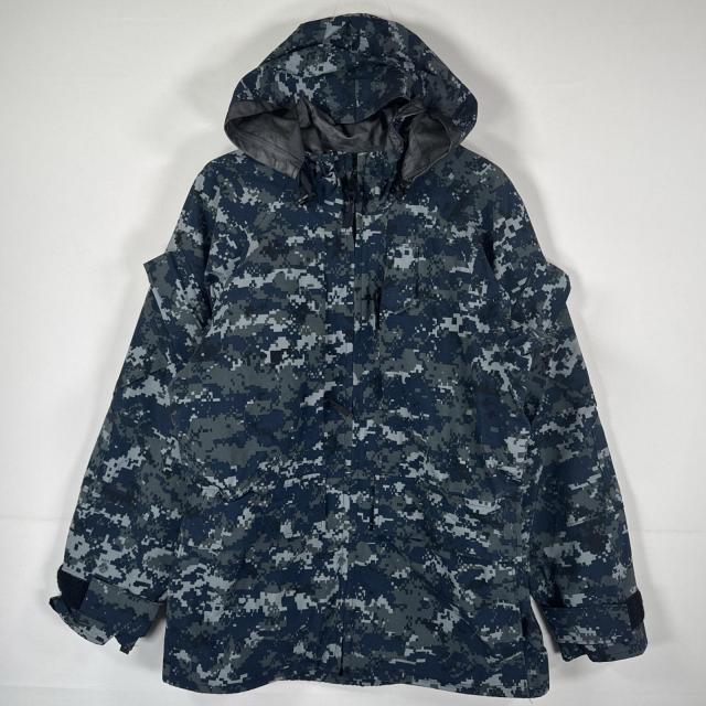 古着 ミリタリージャケット ECWCS GORE-TEX デジカモ ゴアテックスパーカー カモフラ 迷彩 実物  small short  ネイビー メンズ