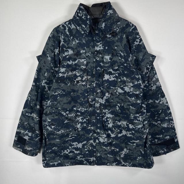 古着 ミリタリージャケット ECWCS GORE-TEX デジカモ ゴアテックスパーカー 迷彩 米軍 実物 ナイロン mediumregular  ネイビー メンズ