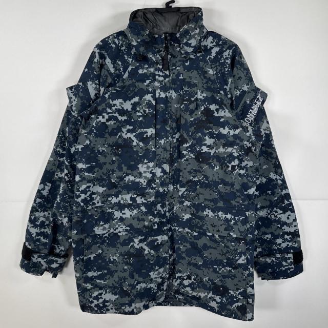 USA古着 ミリタリージャケット ECWCS GORE-TEX ブルーデジタル ゴアテックスパーカー 米軍 実物 カモフラ デジカモ  small long ネイビー